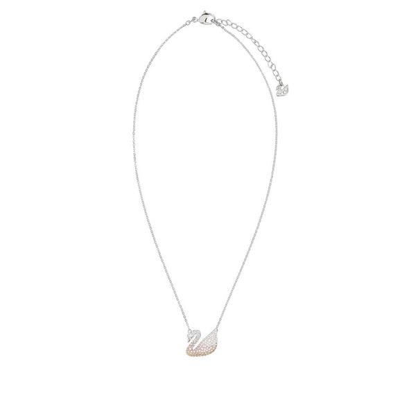 Swarovski | Accessories | Swarovski Silver Metal Swan Necklace | Poshmark